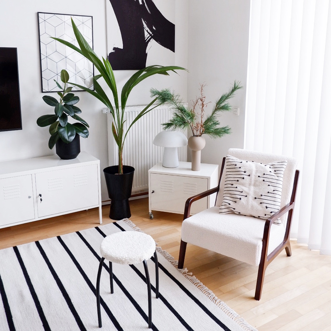 DIY Teddyfell Hocker - Upcycling - sophiagaleria