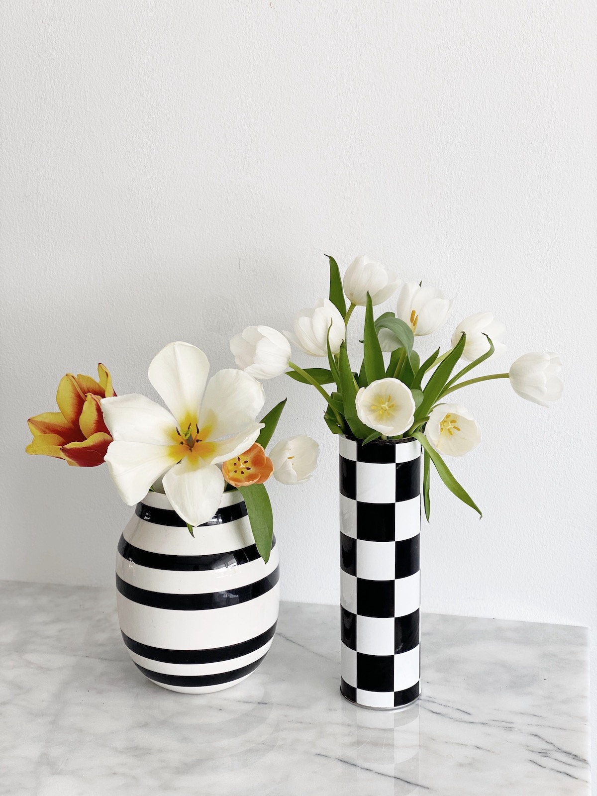 Upcycling - Checkerboard Vase - sophiagaleria