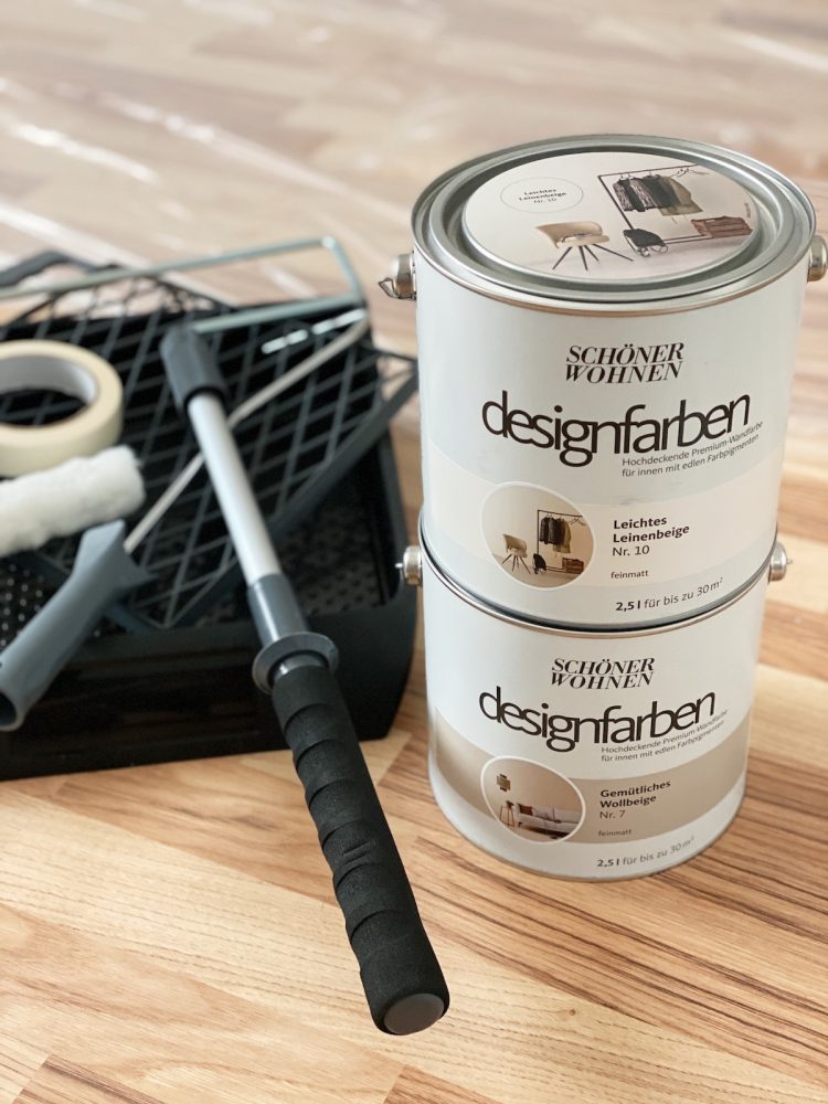 Wand streichen im Schachbrettmuster Look - sophiagaleria