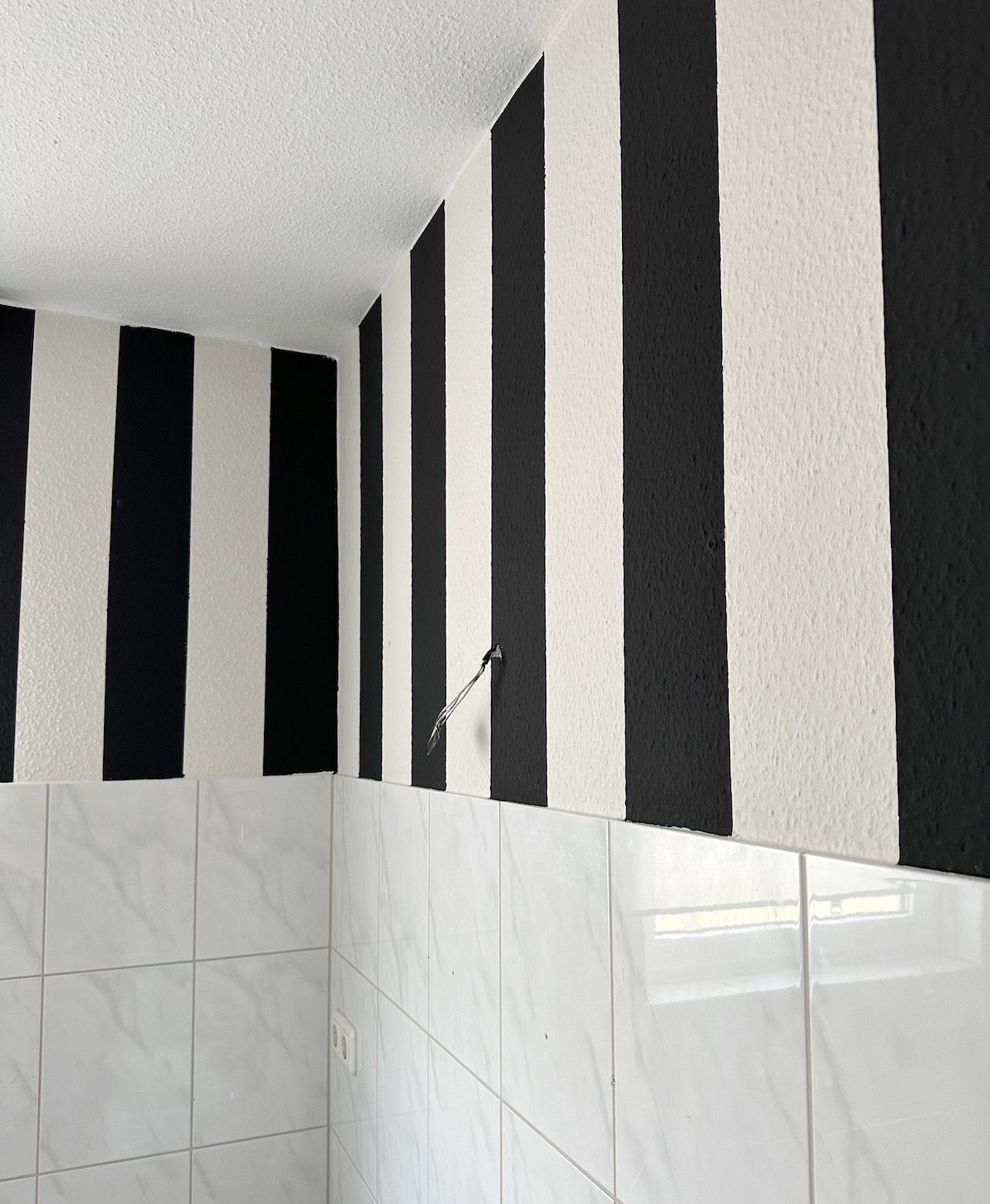 Wand streichen im Streifen Look - sophiagaleria