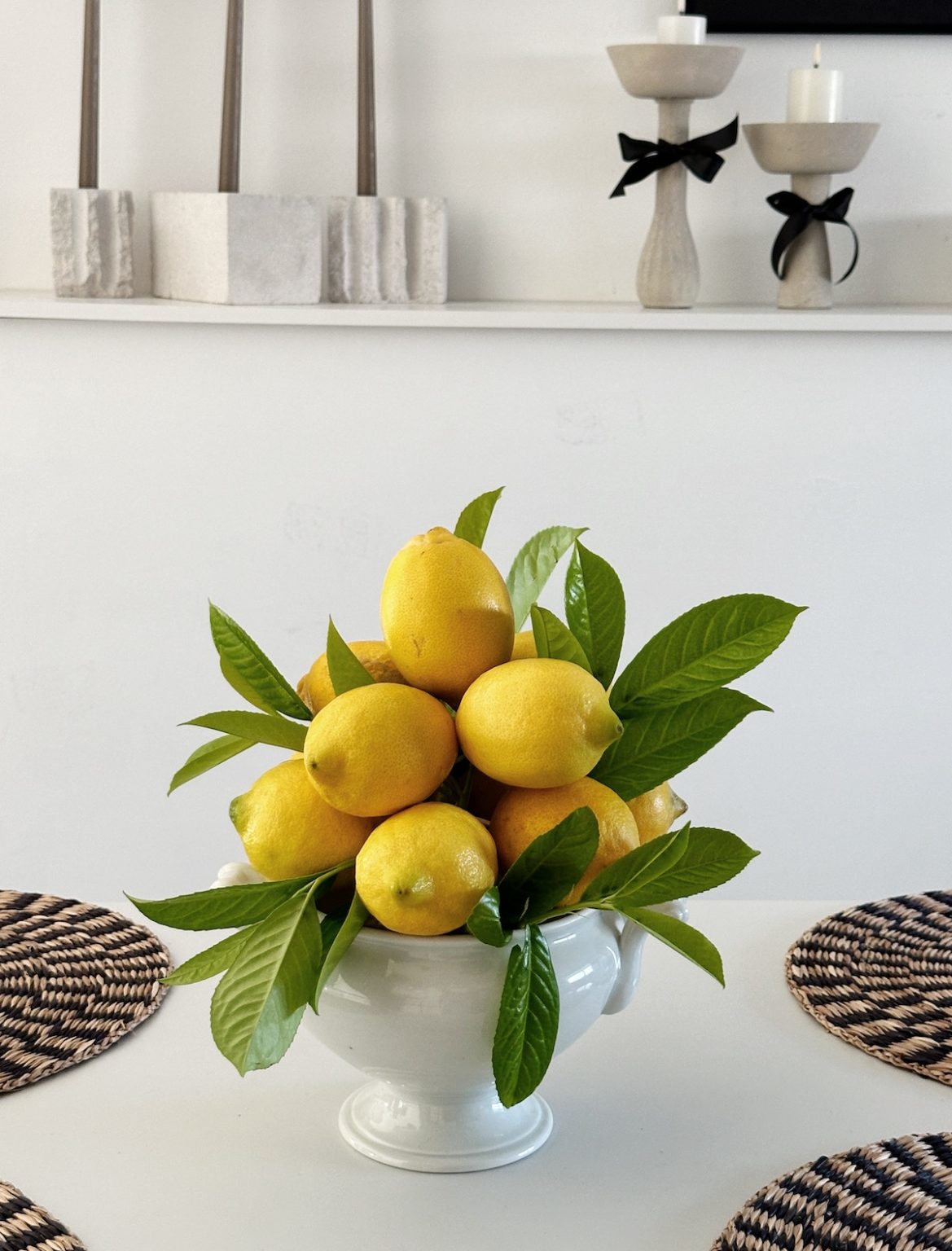 Sommer Deko - DIY Zitronen Centerpiece - sophiagaleria