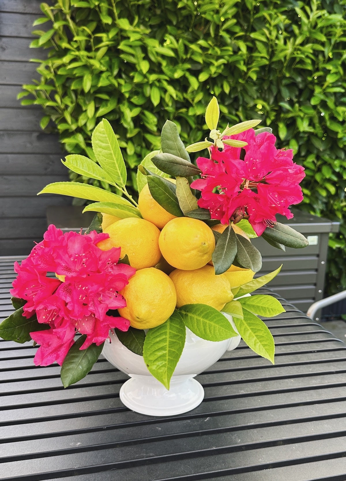 Sommer Deko - DIY Zitronen Centerpiece - sophiagaleria